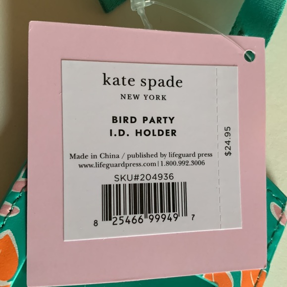 kate spade | Accessories | Kate Spade Bird Party Id Holder | Poshmark